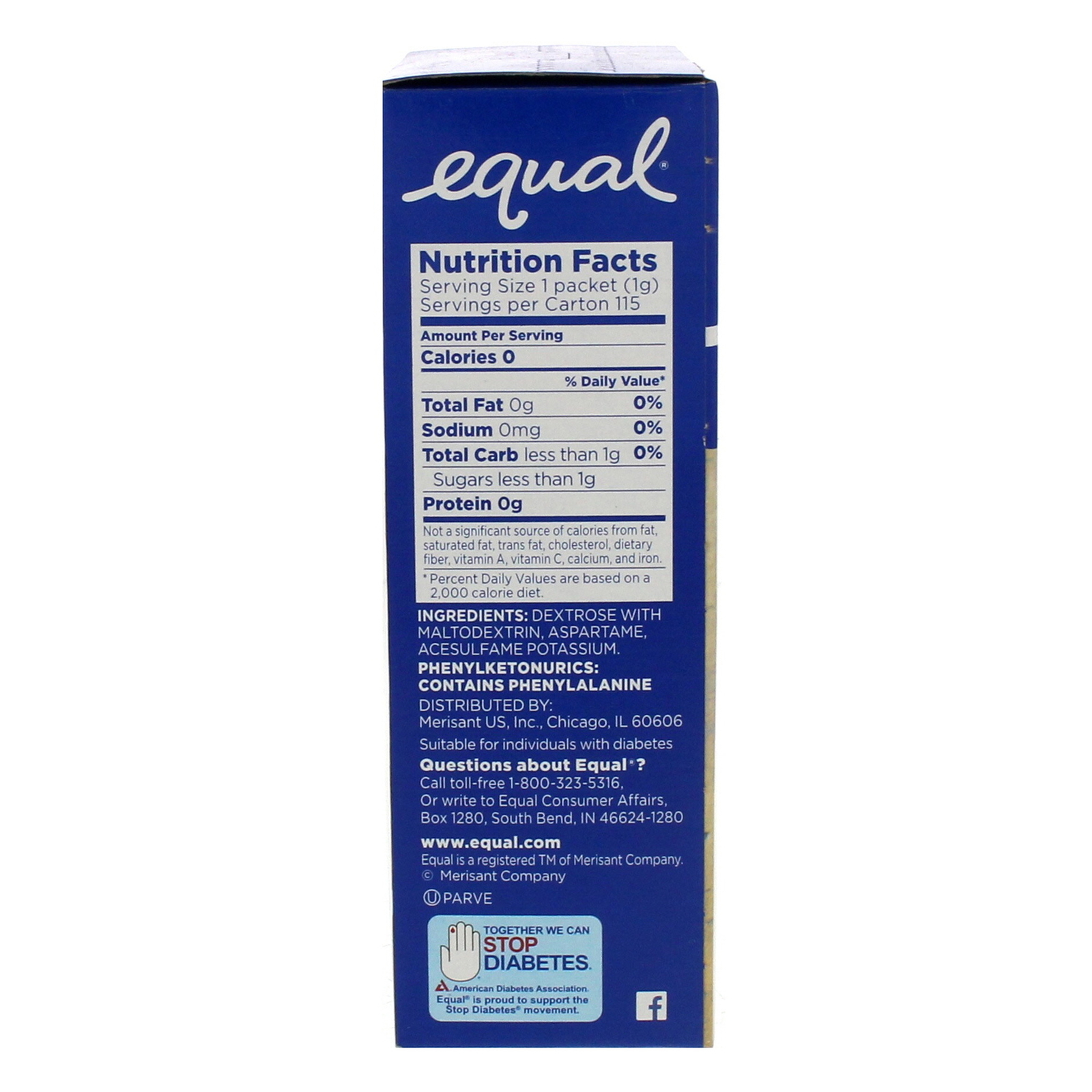 Equal Original Zero Calorie Sweetener 115 pcs Online at Best Price ... Equal Original Zero Calorie Sweetener 115 pcs Online at Best Price ...