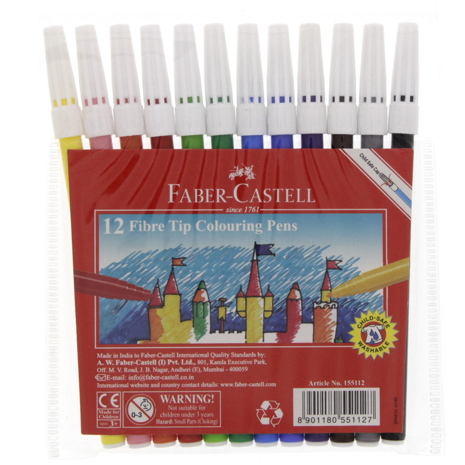 Faber Castell Fibre Tip Color Pens 12 Pieces Online at Best Price Lulu UAE