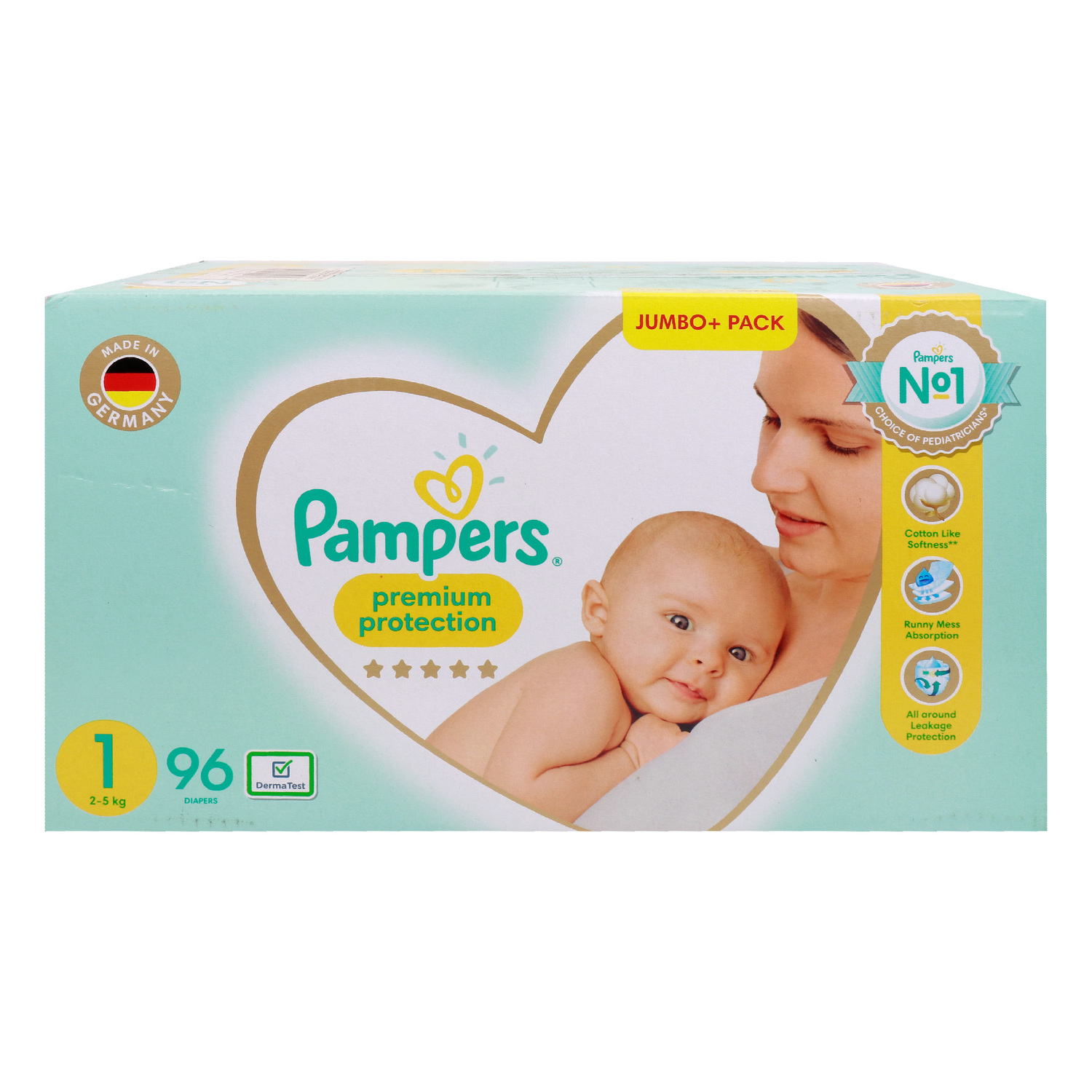 Pampers Premium Protection Diaper Size 1 2 5 kg 96 pcs Online at Best Price Lulu UAE